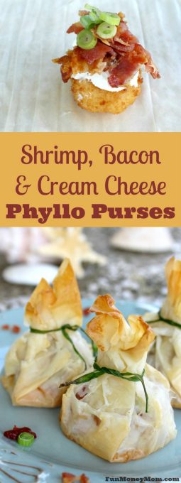 Phyllo Wrapped Shrimp With Bacon & Cream Cheese