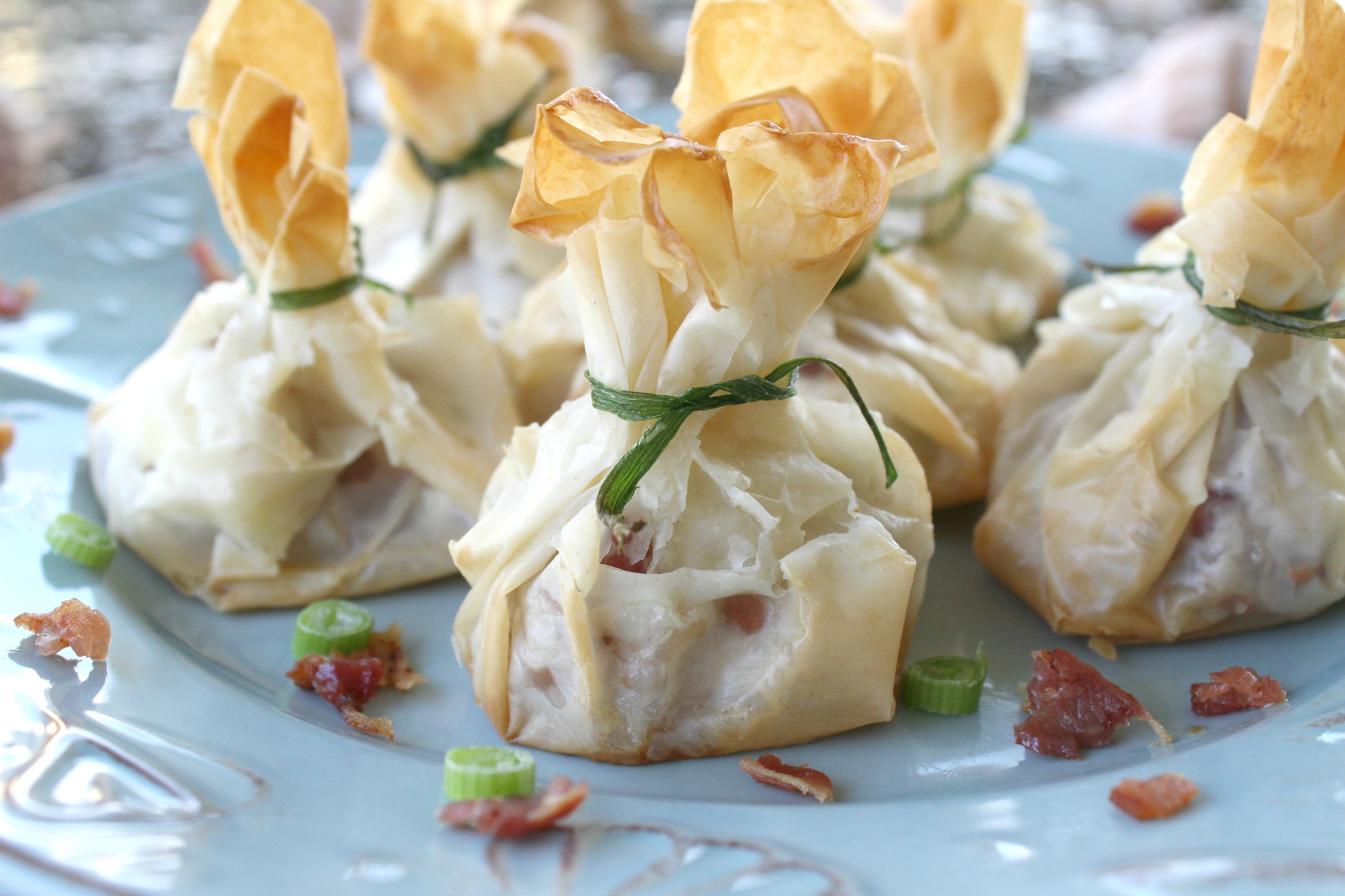 Phyllo Wrapped Shrimp With Bacon & Cream Cheese