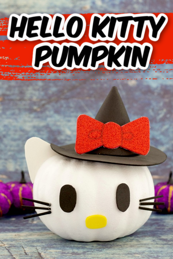 Easy Hello Kitty Pumpkin (No Carve) | Fun Money Mom