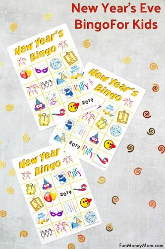 New Years Eve Bingo Game For Kids | Fun Money Mom