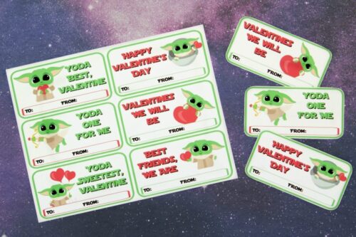 Baby Yoda Valentines (Free Printables) | Fun Money Mom