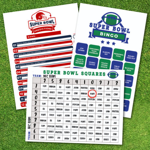 Super Bowl Predictions Game (Free Printable) - Fun Money Mom