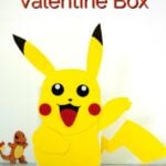 Pikachu Valentine Box (with free printable template) | Fun Money Mom