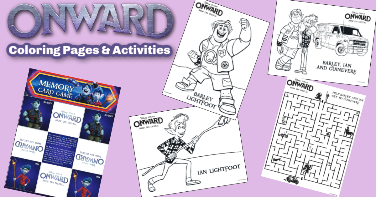Onward Coloring Pages And Activities | Fun Money Mom
