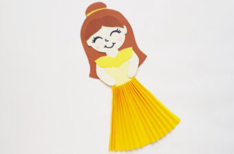 Princess Belle Paper Doll Craft | Fun Money Mom