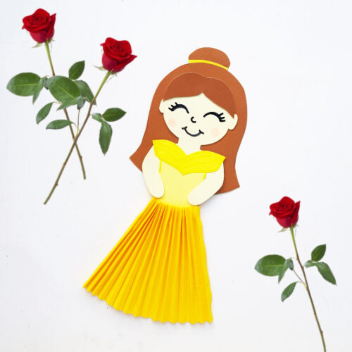 Princess Belle Paper Doll Craft | Fun Money Mom