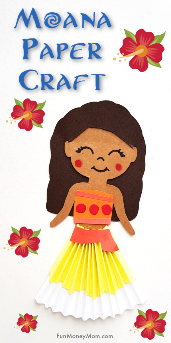 Moana Paper Doll Craft - Fun Money Mom