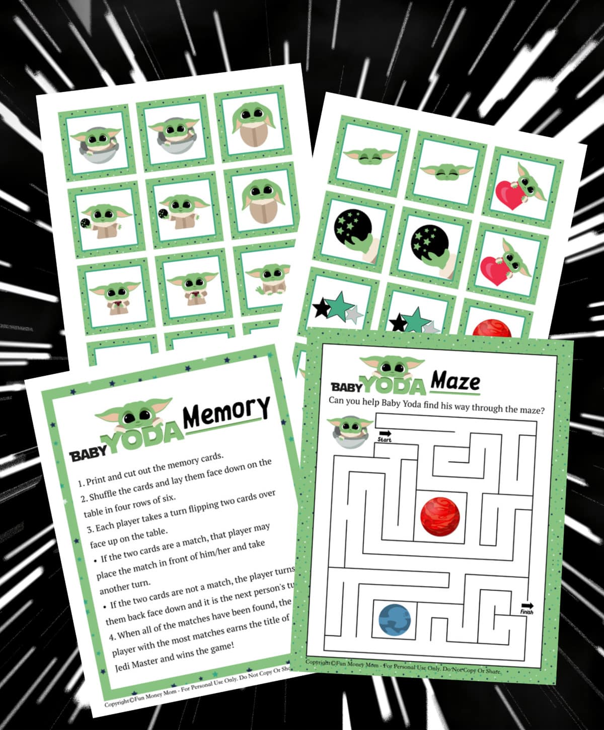 Baby Yoda Invitations (Free Printables) | Fun Money Mom