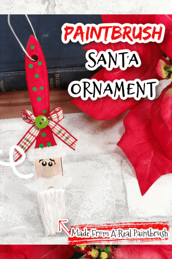 Paintbrush Santa Ornament - Fun Money Mom