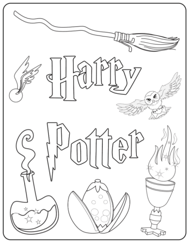 41+ Harry Potter Coloring Pages (Free Printables)