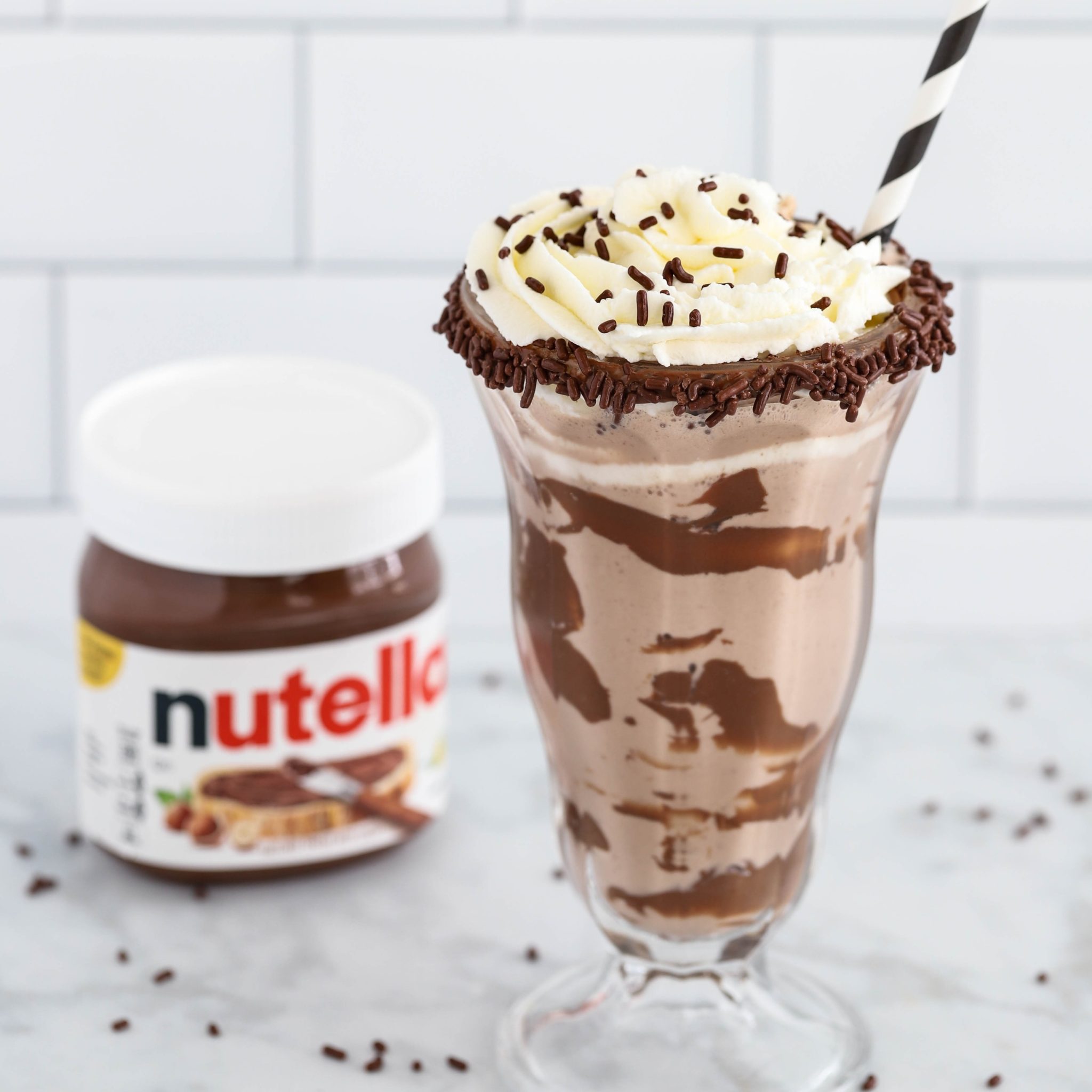 Easy Nutella Milkshake Recipe (Just 3 Ingredients) | Fun Money Mom