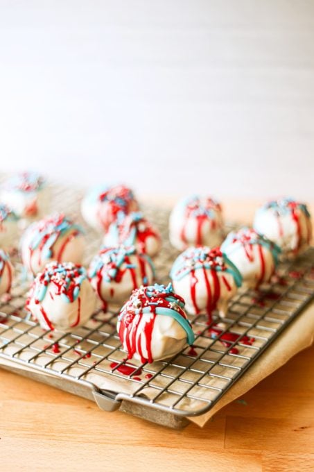 Easy Red, White And Blue Cake Balls | Fun Money Mom