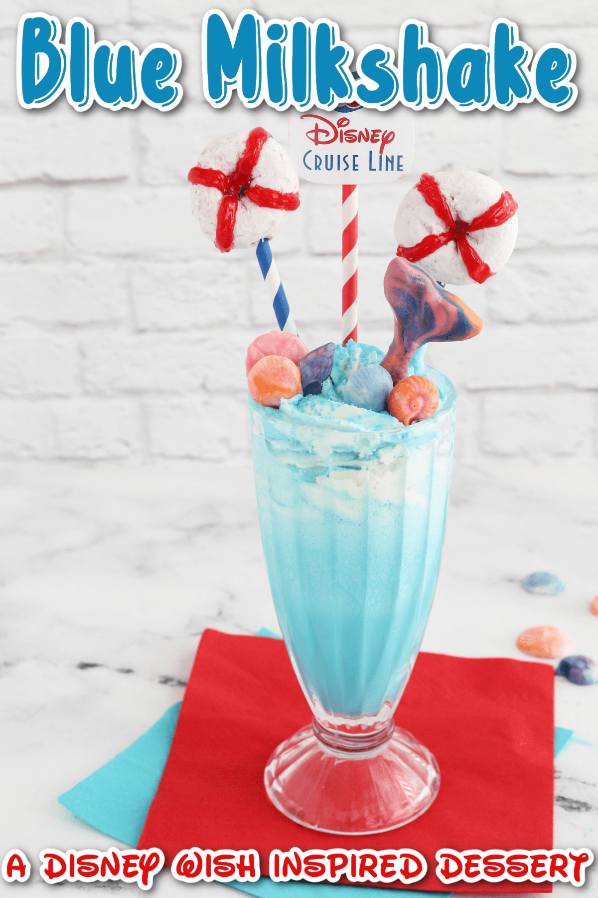 Blue Milkshake: A Disney Wish Inspired Dessert | Fun Money Mom