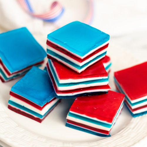 Red, White and Blue Layered Jello | Fun Money Mom