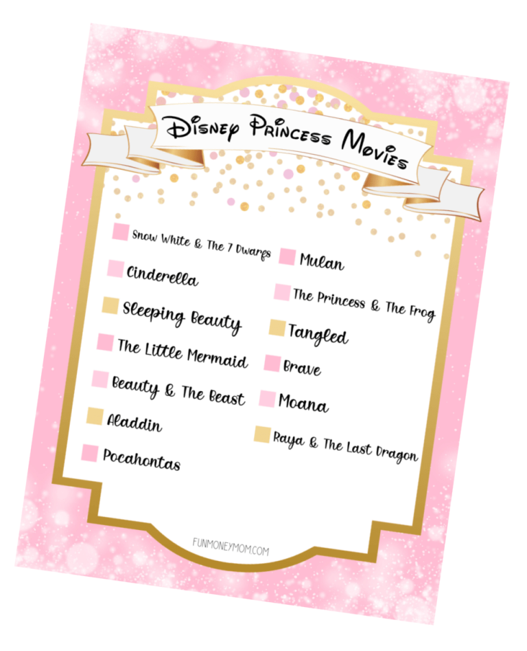 The Complete List Of Disney Princess Movies & Fun Facts Too