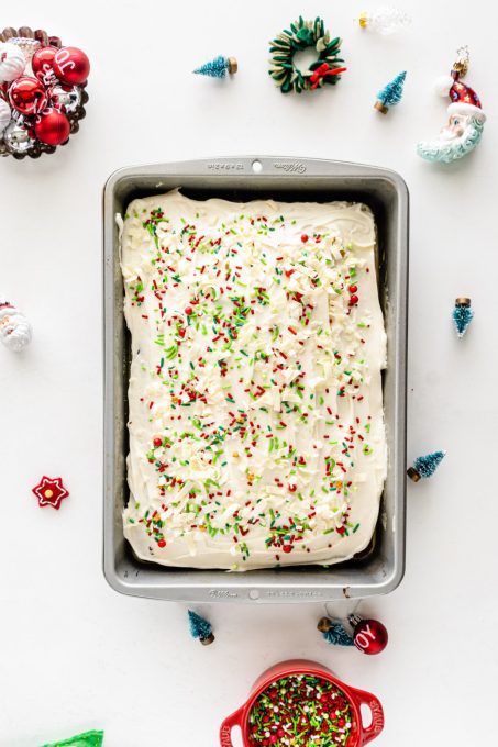 Easy Christmas Poke Cake Recipe | Fun Money Mom