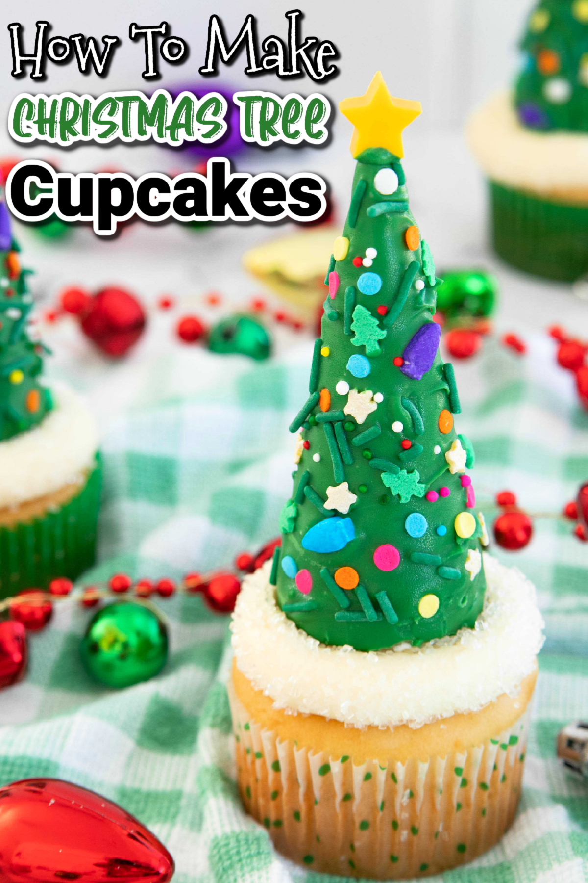 Christmas Tree Cupcakes - Fun Money Mom