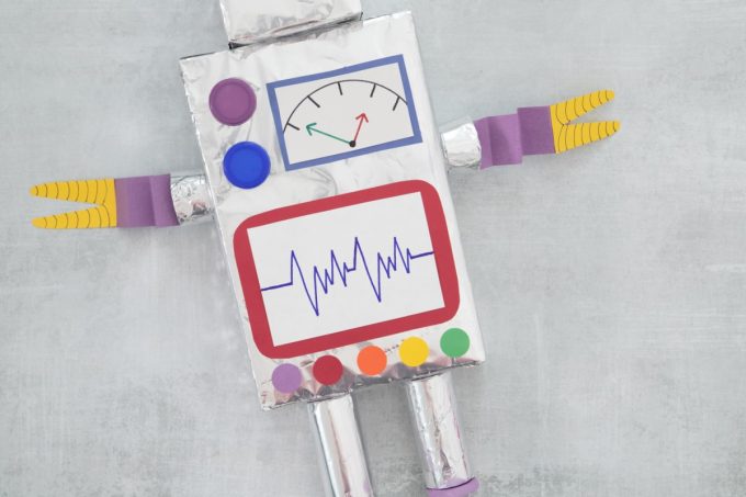 Robot Valentine Box - Fun Money Mom