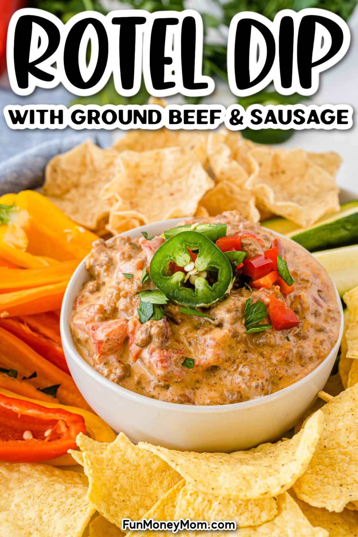 Easy Rotel Dip Recipe With Ground Beef And Sausage - Fun Money Mom