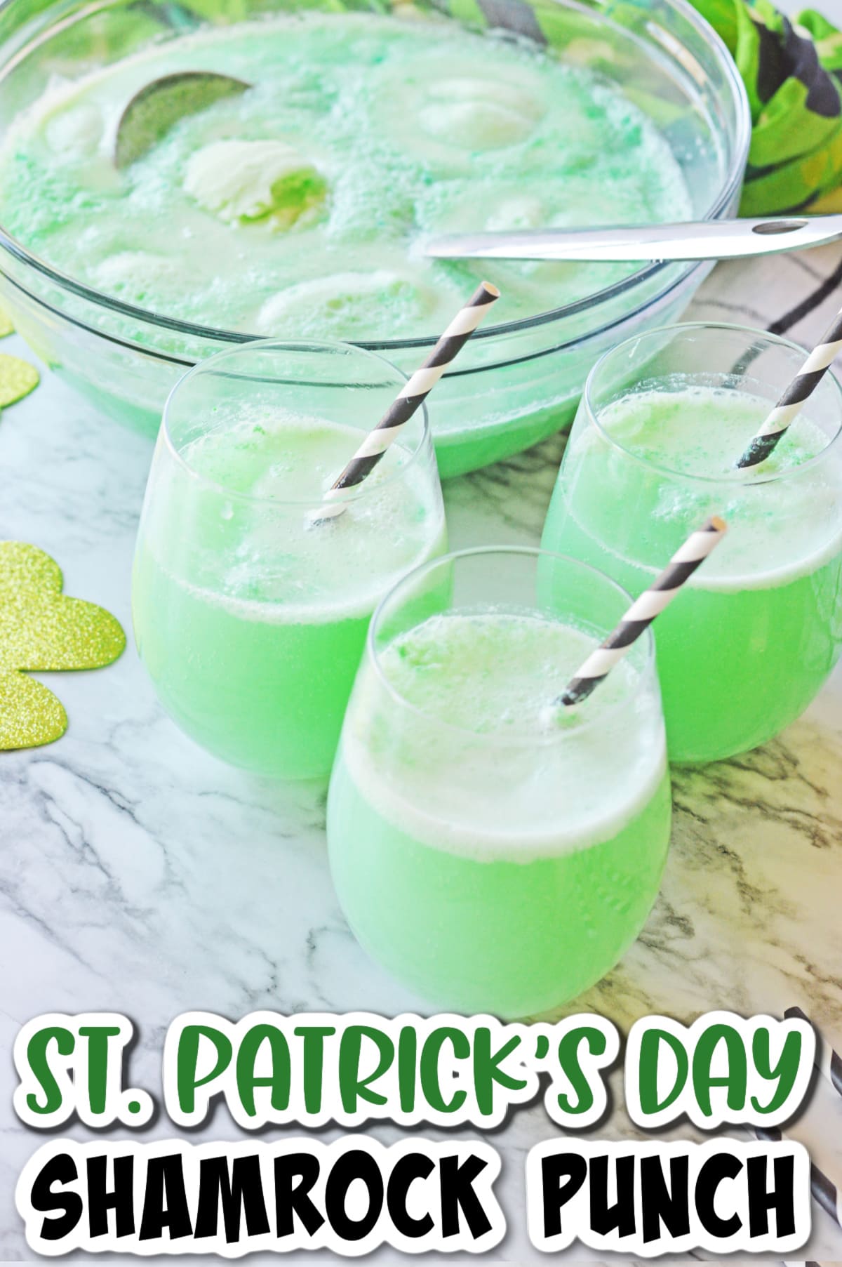 Easy Shamrock Punch (just three ingredients) - Fun Money Mom