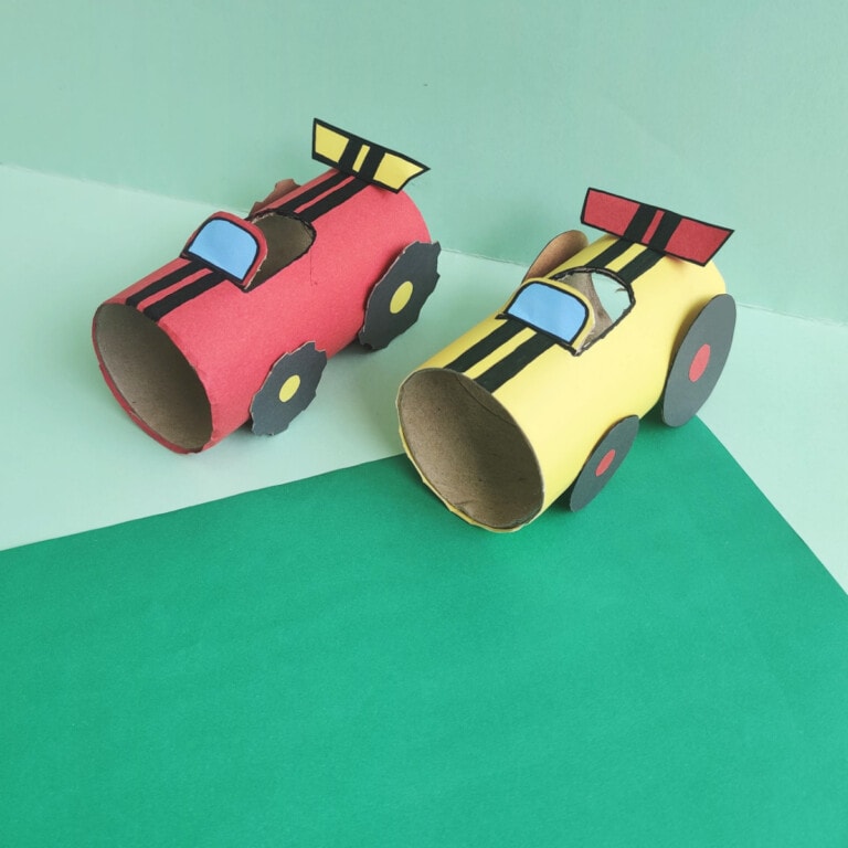 Easy Toilet Paper Roll Race Car - Fun Money Mom
