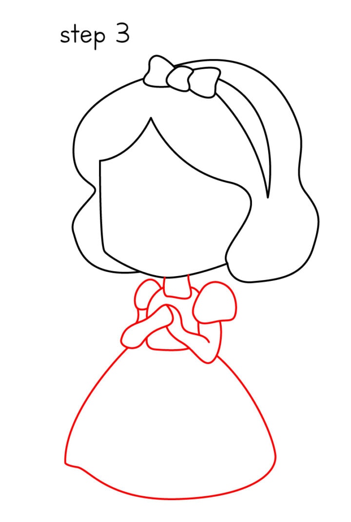 How To Draw Snow White (Step By Step Tutorial With Free Printable)