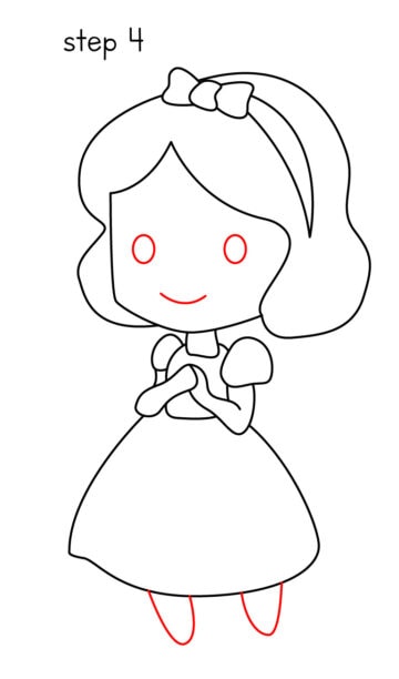 How To Draw Snow White (Step By Step Tutorial With Free Printable)