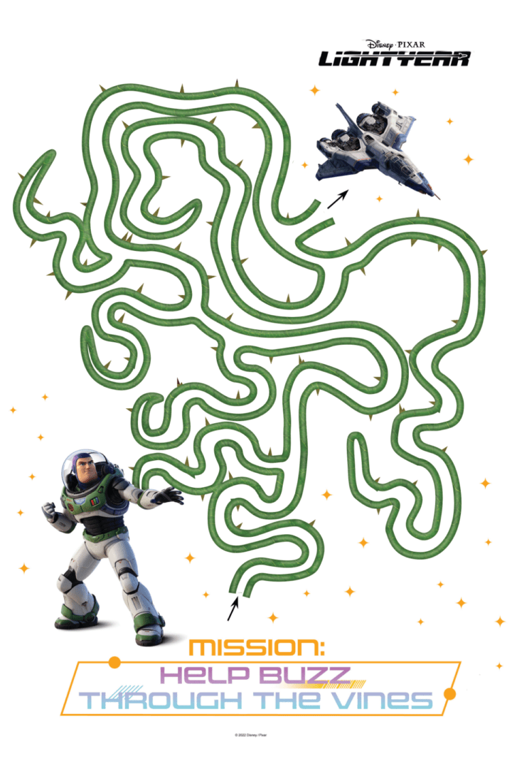 Buzz Lightyear Coloring Pages and Activity Sheets - Fun Money Mom