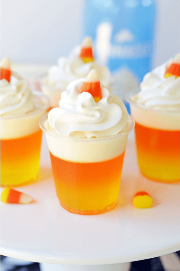 Candy Corn Jello Shots - Fun Money Mom