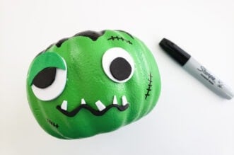 Easy Frankenstein Pumpkin Painting Idea | Fun Money Mom