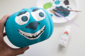 Sully Pumpkin (from Monsters Inc) - Fun Money Mom