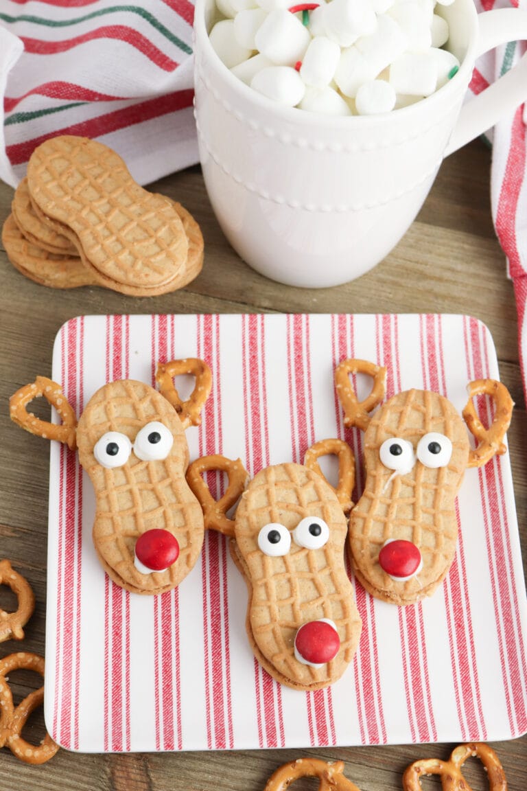 Nutter Butter Reindeer Cookies - Fun Money Mom