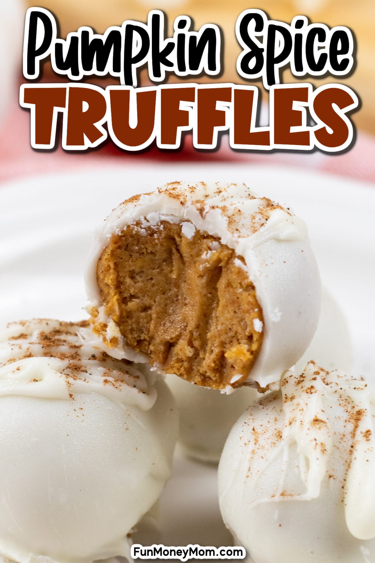 White Chocolate Pumpkin Truffles - Fun Money Mom