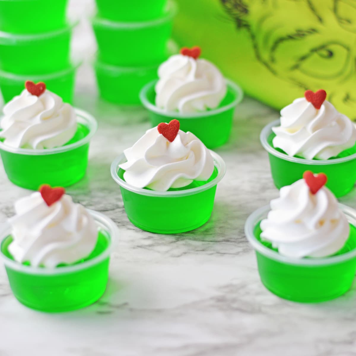 Grinch Jello Shots - Fun Money Mom