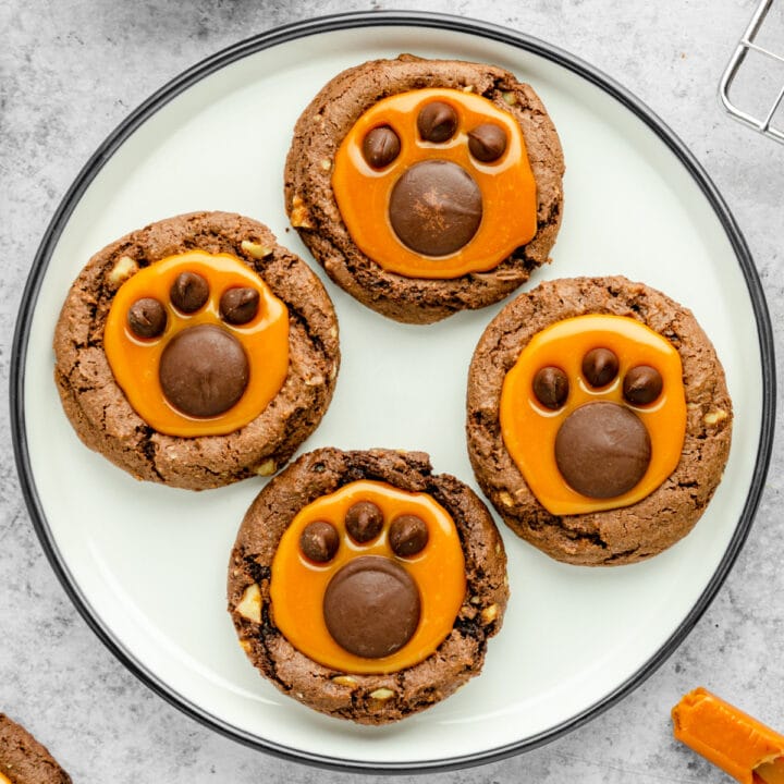 Chocolate Bear Paw Cookies - Fun Money Mom