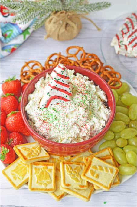 Little Debbie Christmas Tree Cake Dip - Fun Money Mom