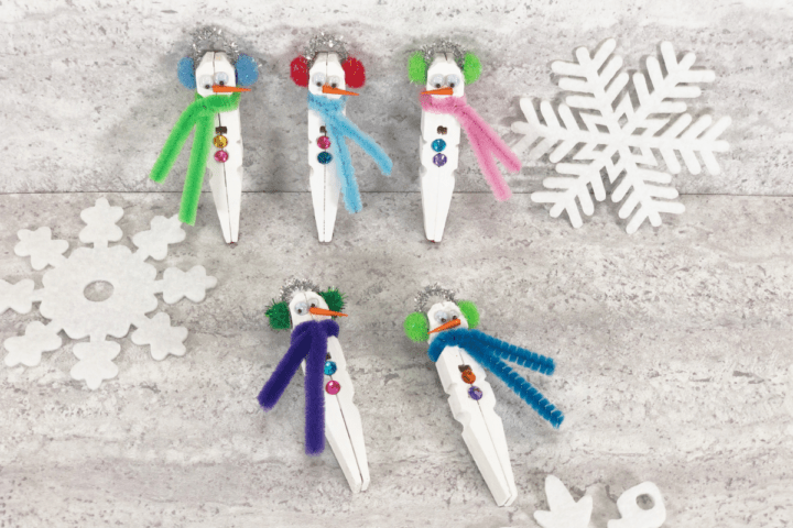 Clothespin Snowman Craft - Fun Money Mom