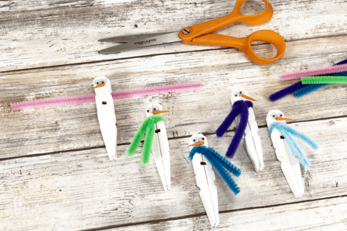 Clothespin Snowman Craft - Fun Money Mom