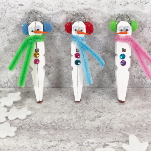 Clothespin Snowman Craft - Fun Money Mom
