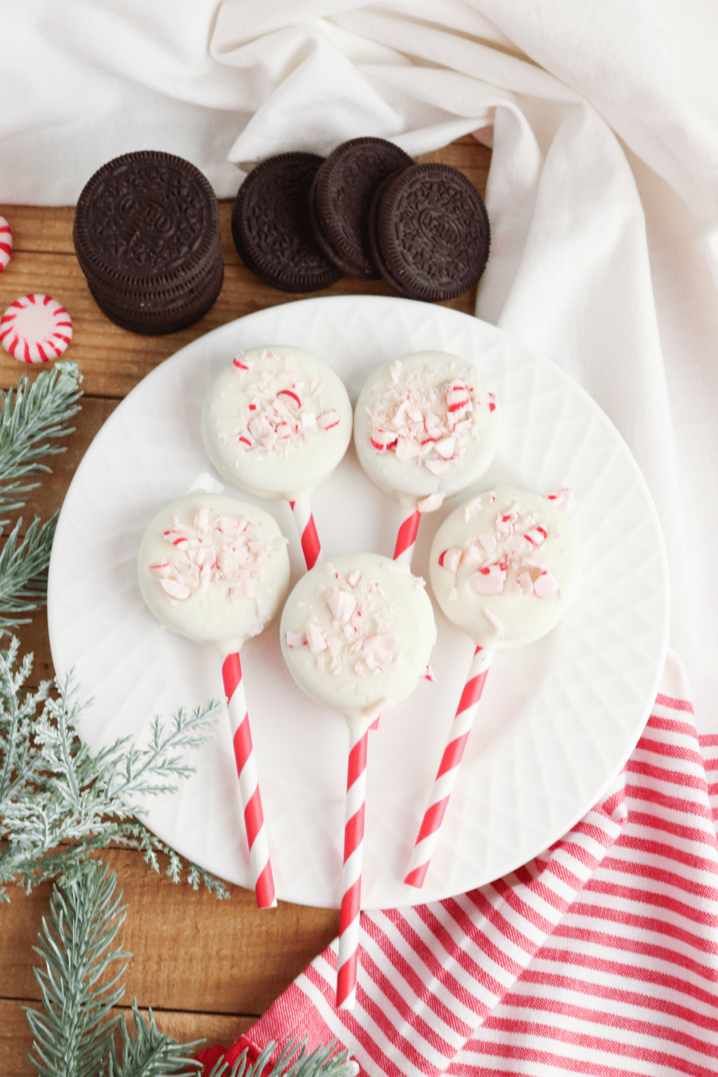 Peppermint Oreo Pops - Fun Money Mom