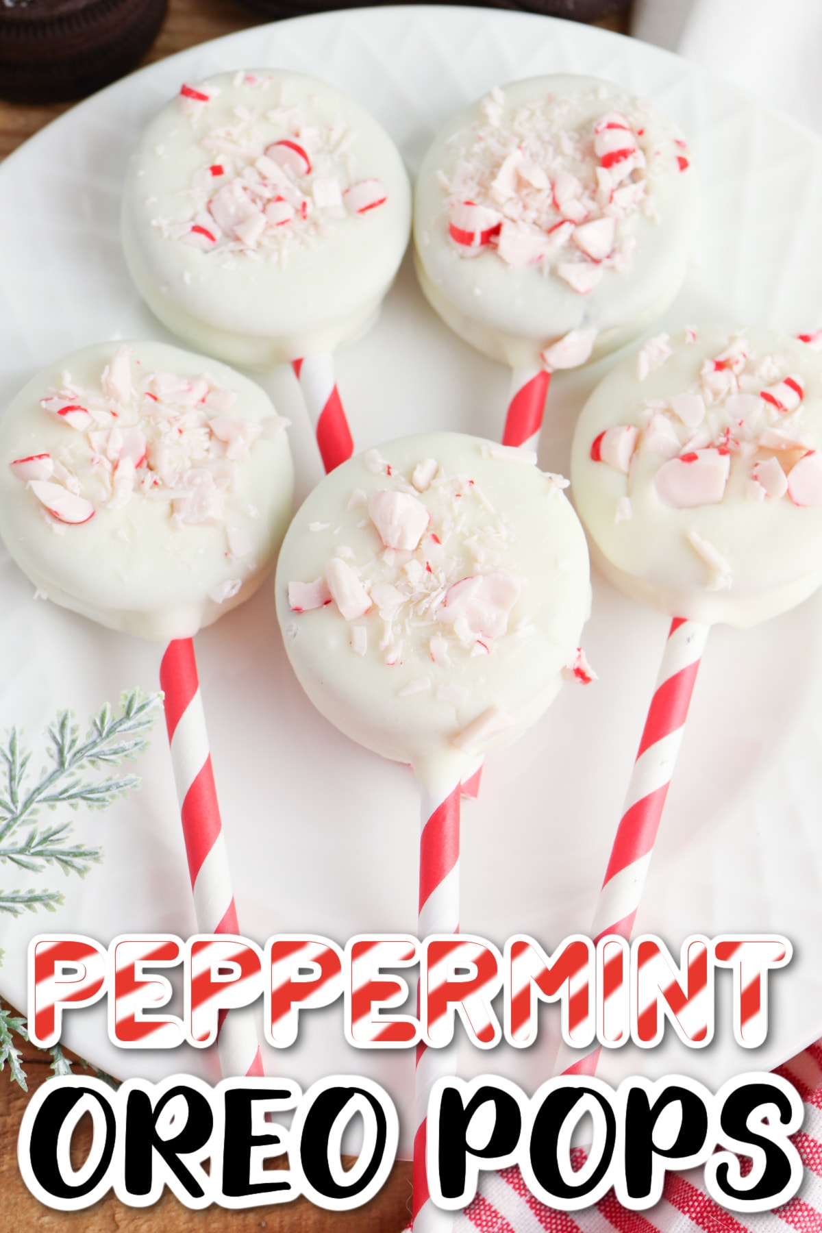 Peppermint Oreo Pops - Fun Money Mom