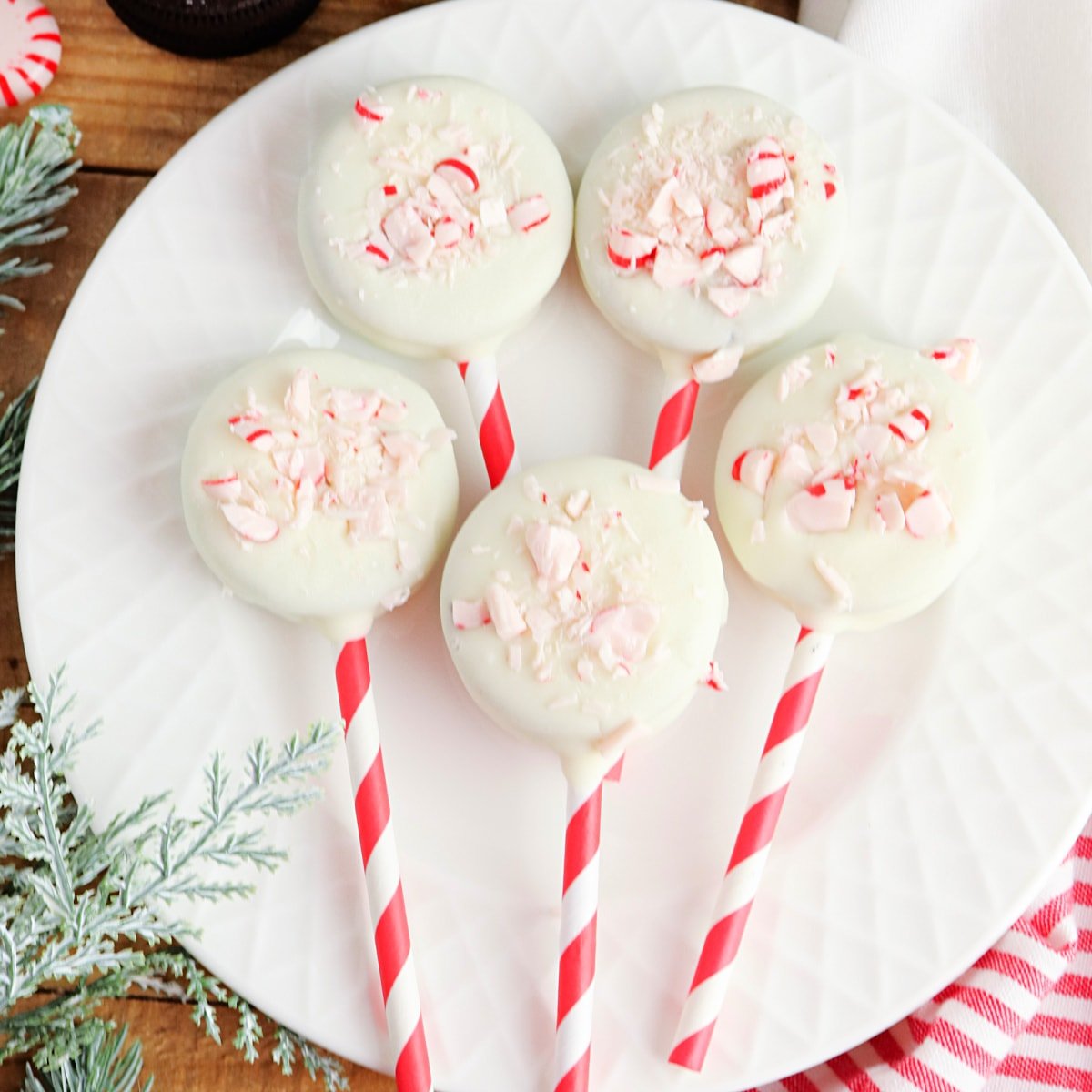 Peppermint Oreo Pops - Fun Money Mom