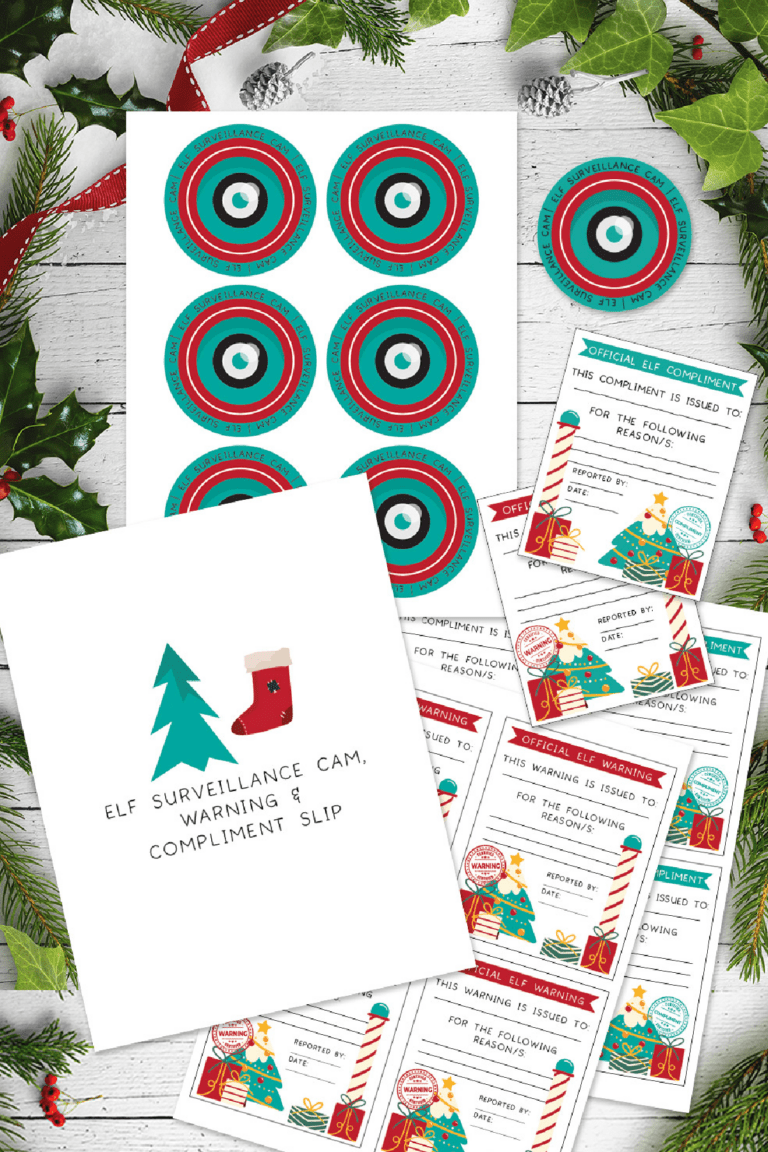 Free Printable Elf On The Shelf Cam - Fun Money Mom
