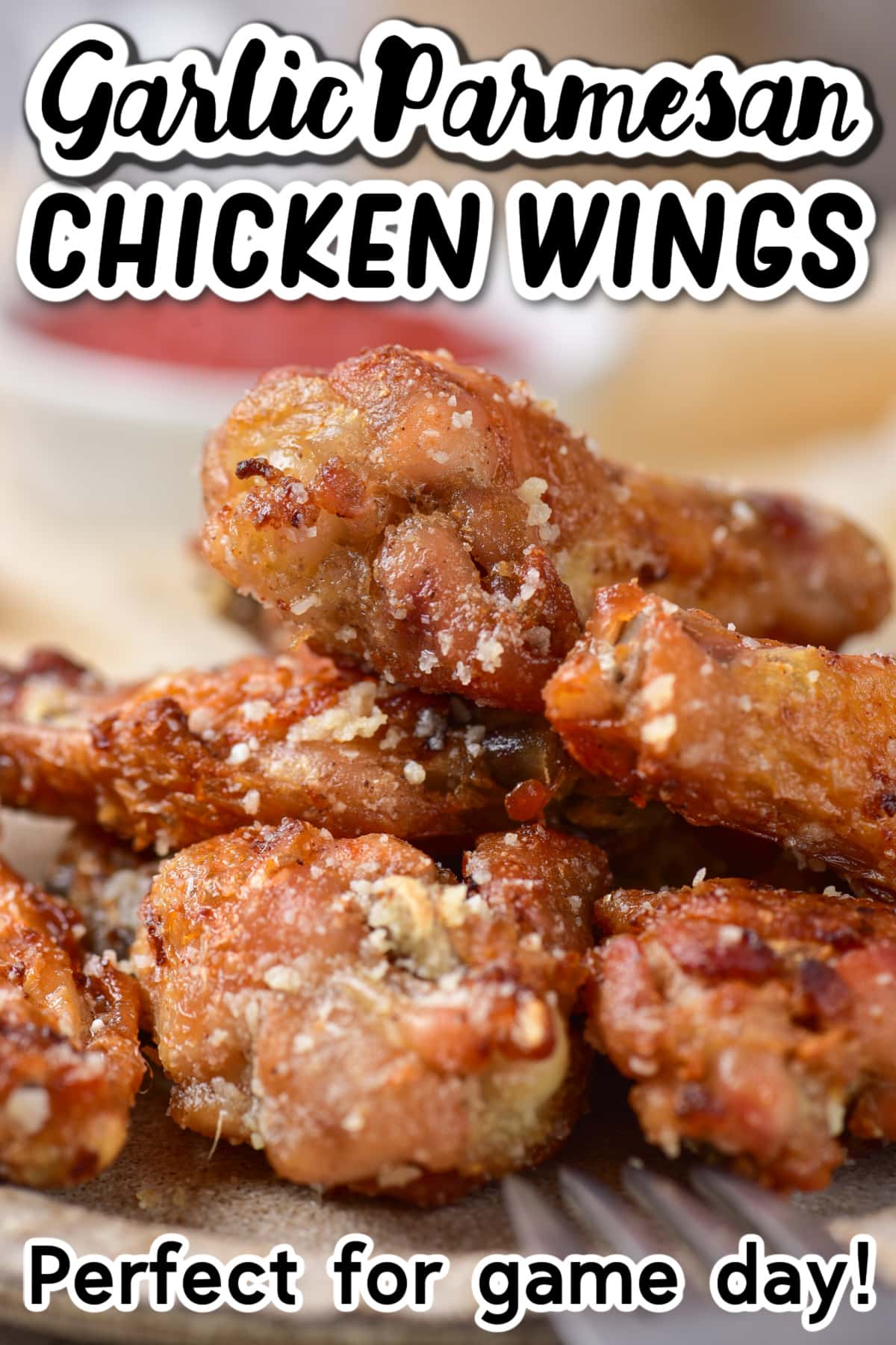 Crispy Garlic Parmesan Wings - Fun Money Mom
