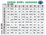 Free Printable Super Bowl Squares Template