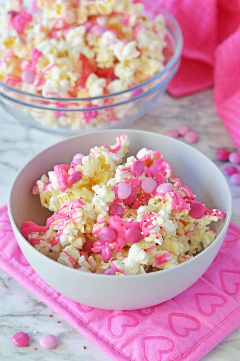 Easy Valentine's Day Popcorn Recipe - Fun Money Mom