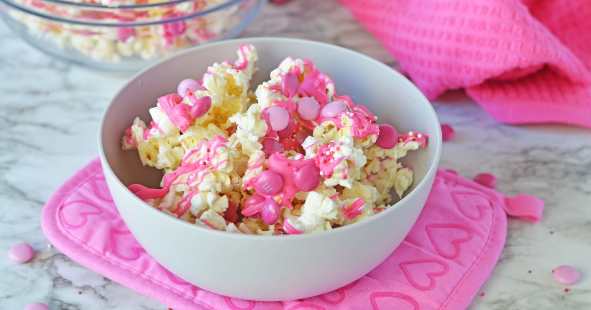 Easy Valentine's Day Popcorn Recipe - Fun Money Mom