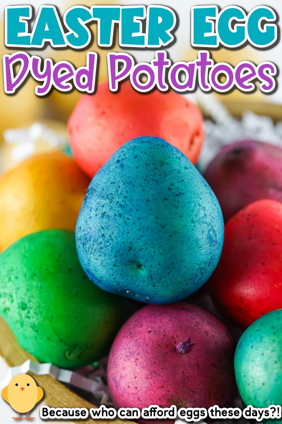 Dyed Potatoes Easter Craft - Fun Money Mom