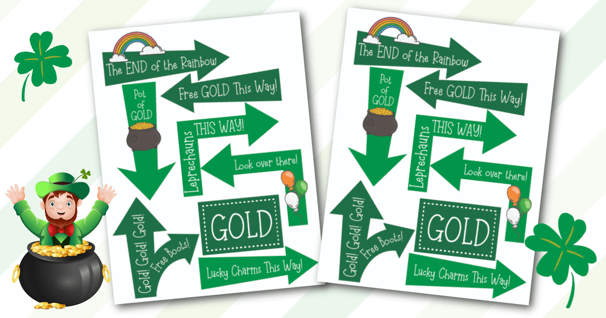 Free Printable Leprechaun Trap Signs - Fun Money Mom