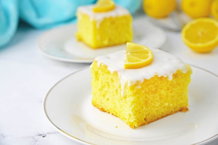 Easy Lemon Jello Cake Recipe - Fun Money Mom